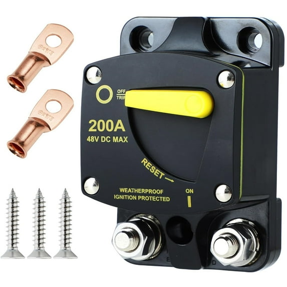 High Amperage Circuits Breaker with Manual Reset Suitable for Vehicle ...