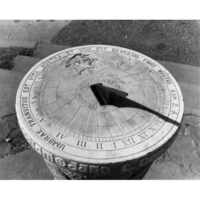 High Angle View of a Sundial Poster Print - 18 x 24 in. - Walmart.com