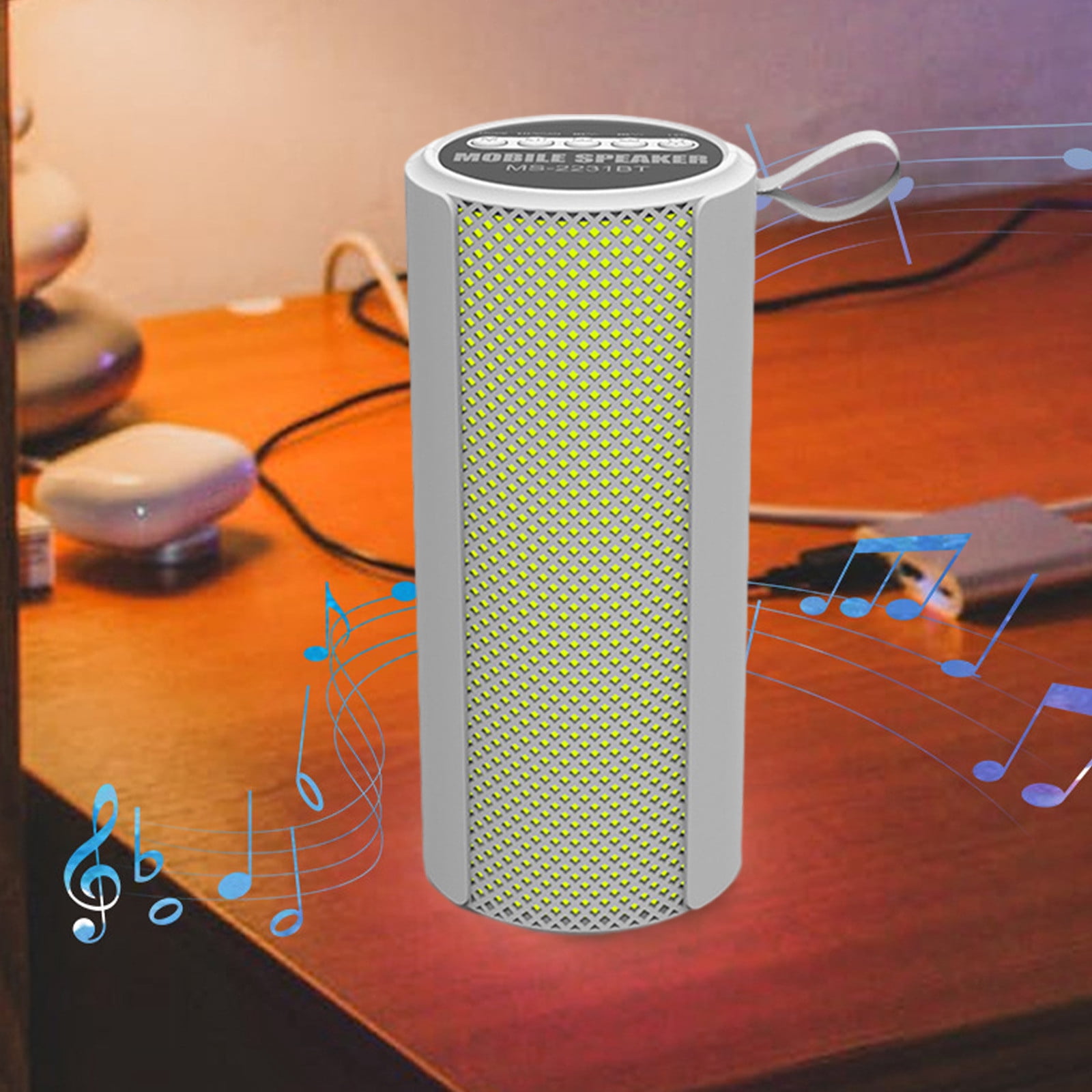 High Appearance New Wireless Bluetooth Speaker With Five Colorful Light ...