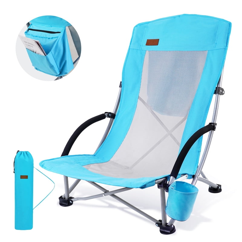 Beach Chair, High Back Beach Chair, Beach Chair for Adults, Camping ...