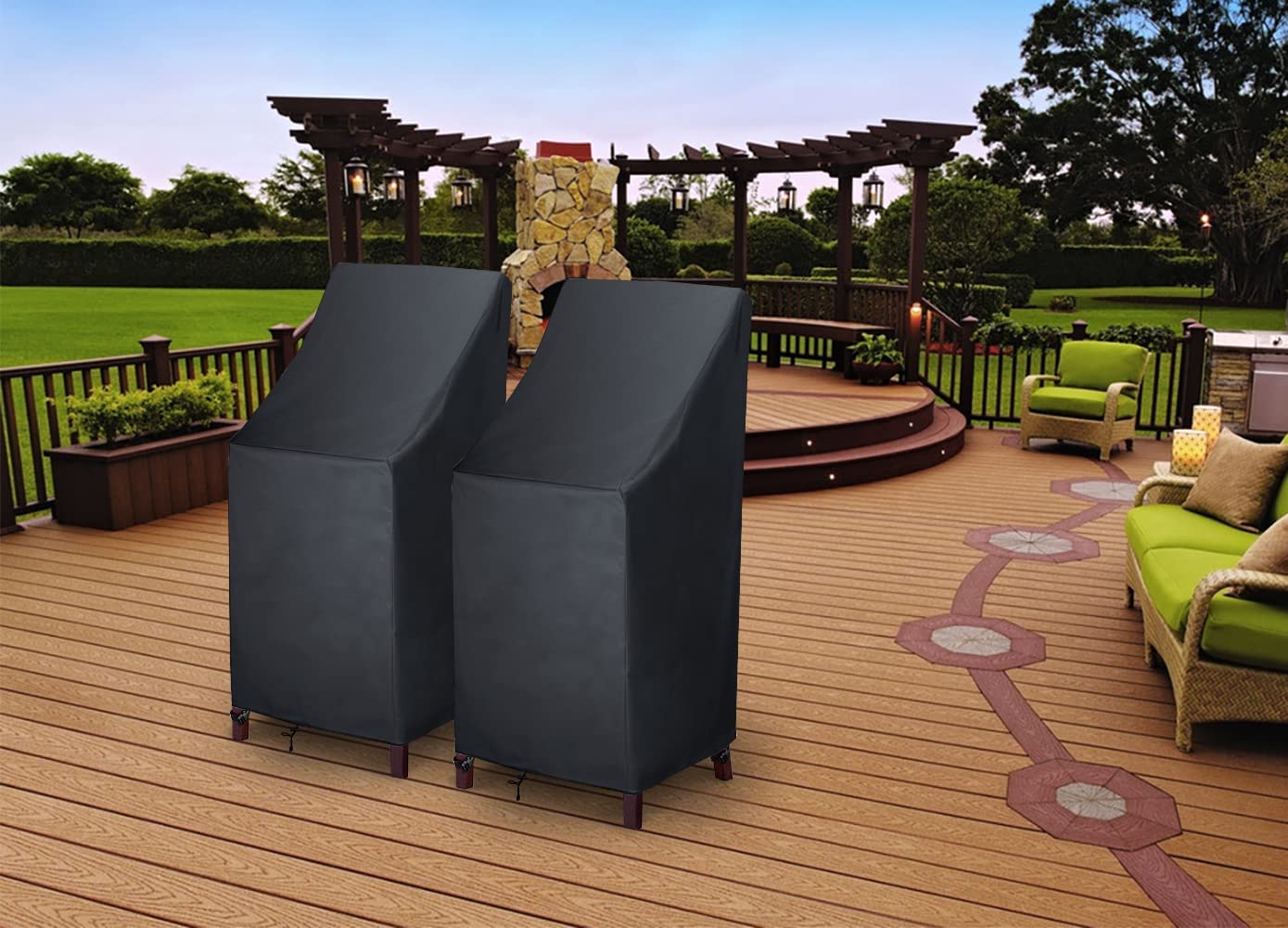 High Back Chair Cover, 2 Pack - Walmart.com