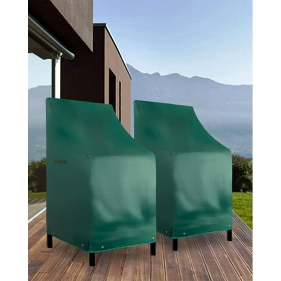 High Back Chair Covers Waterproof Heavy Duty Stackable Outdoor Bar ...