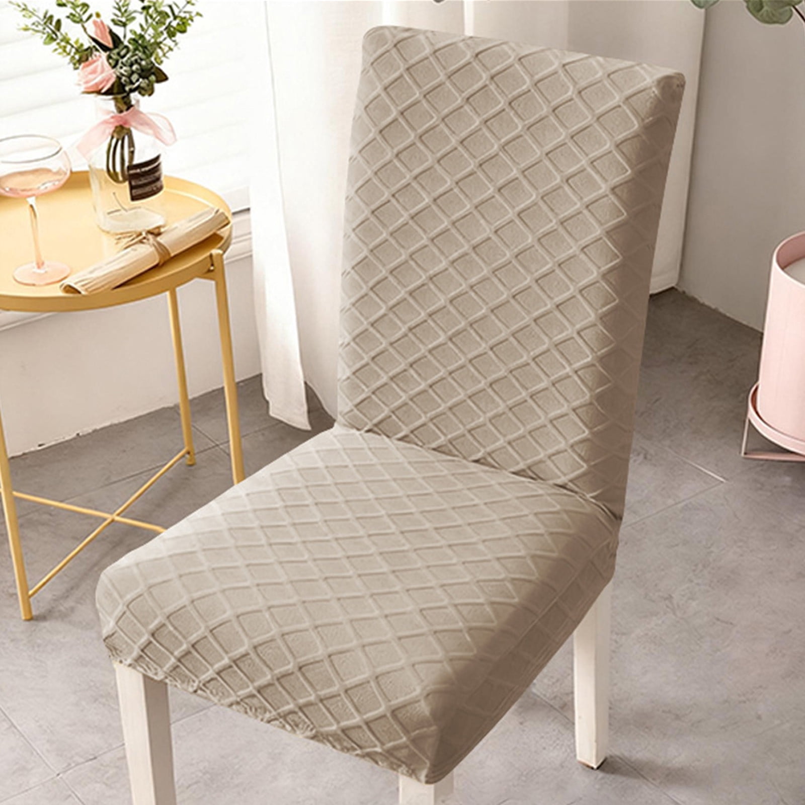 High Back Dining Chair Cover | Stretch Slipcover for Kitchen ...