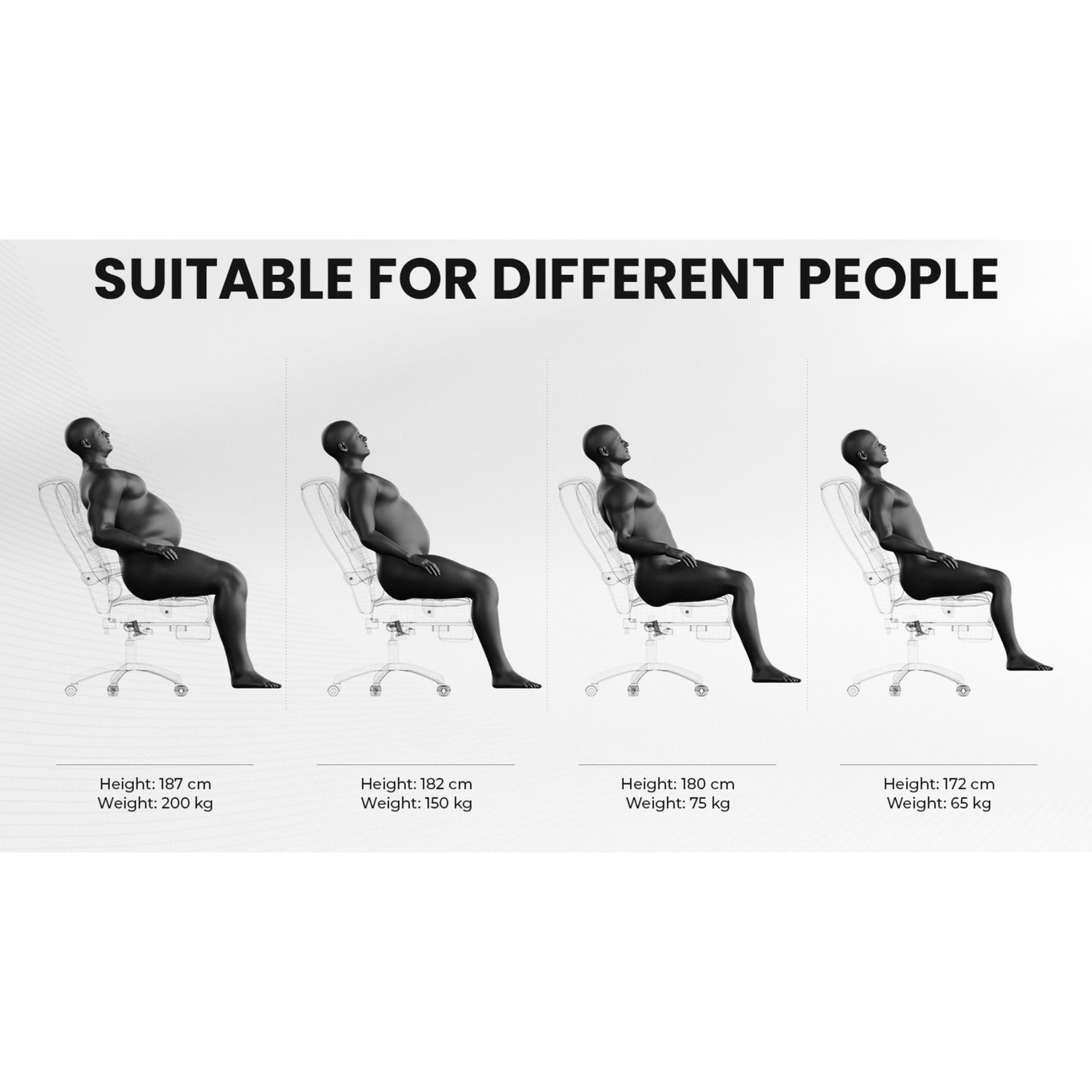 High Back Ergonomic | Adjustable Backrest Angle, Soft Cushion | Office ...