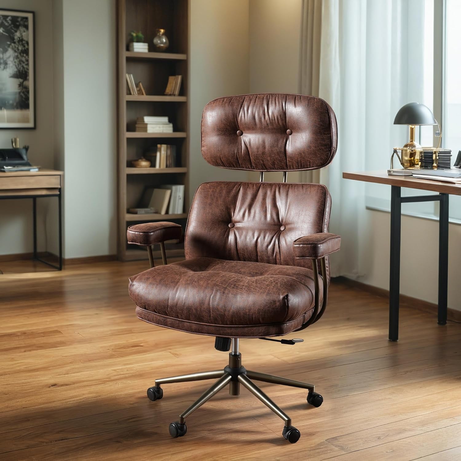 High Back Executive Office Chair - Big and Tall Leather Home Office ...