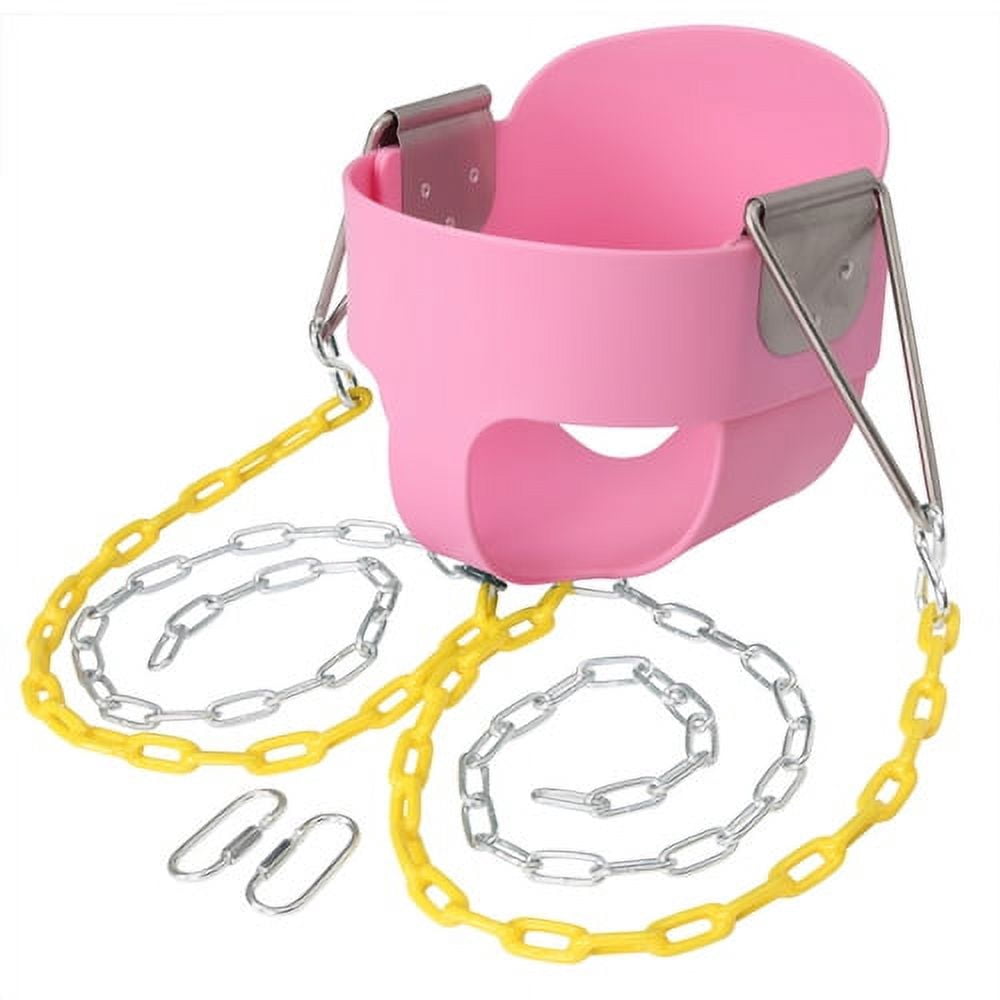 High Back Full Bucket Toddler Swing Seat with Finger Grip, Premium ...