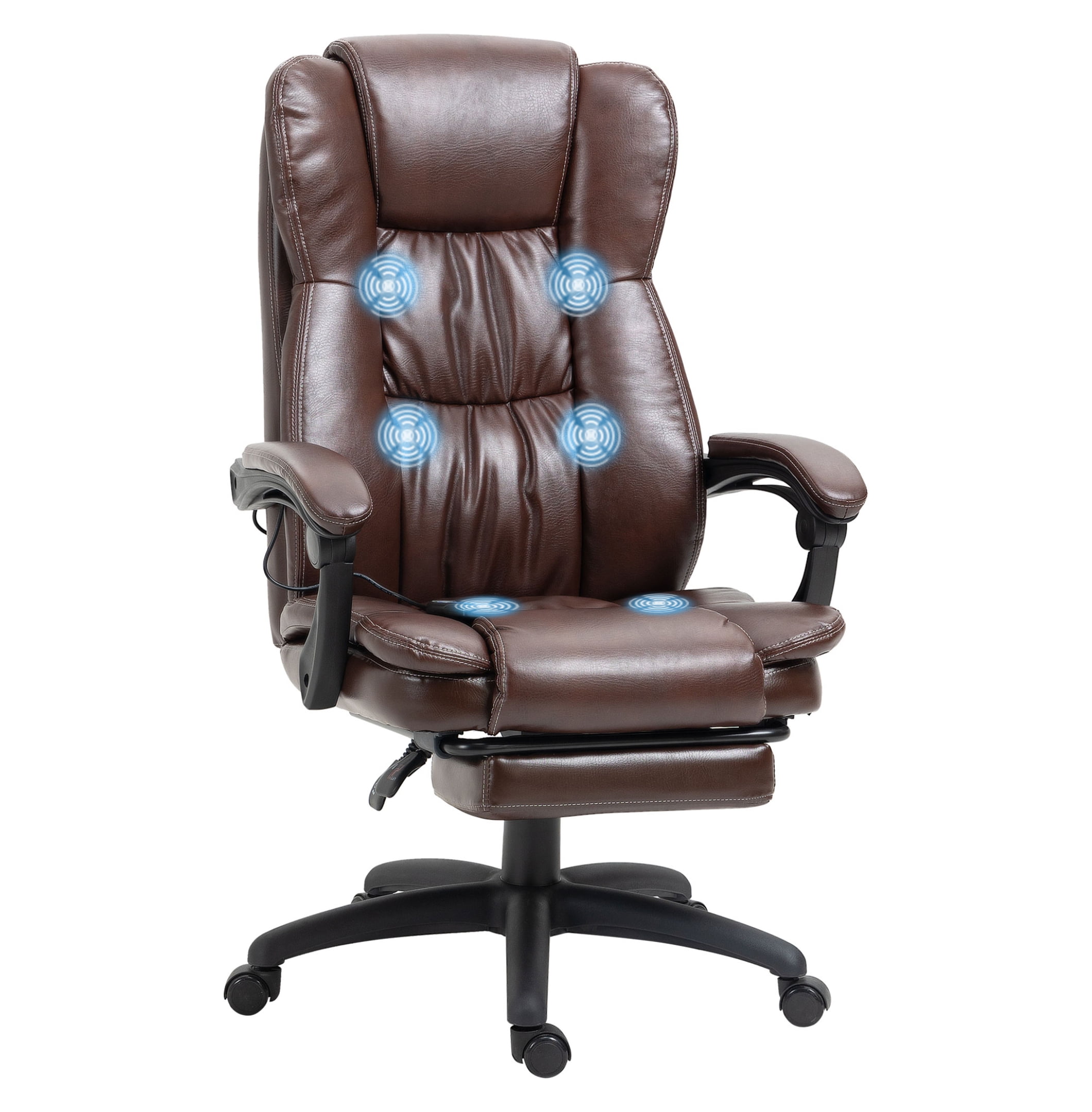 High Back Massage Office Chair with 6-Point Vibration, 5 Modes ...