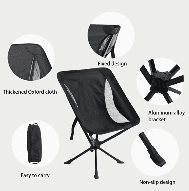 High Back Moon Chairs - Lightweight Folding Chairs with Portable for ...