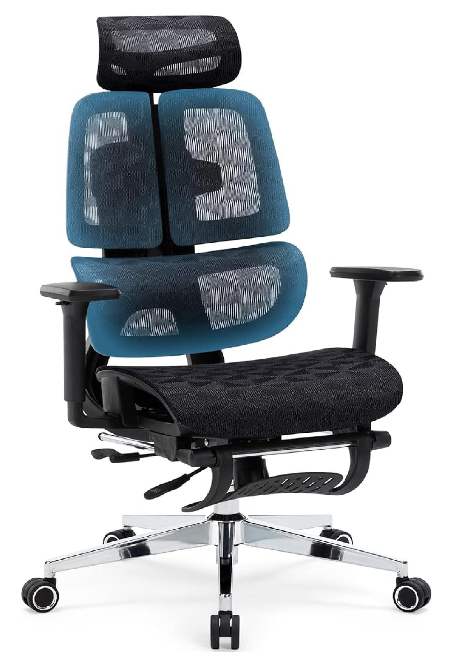 High Back Office Chair with Dual Backrest, Ergonomic Mesh Desk Chair ...