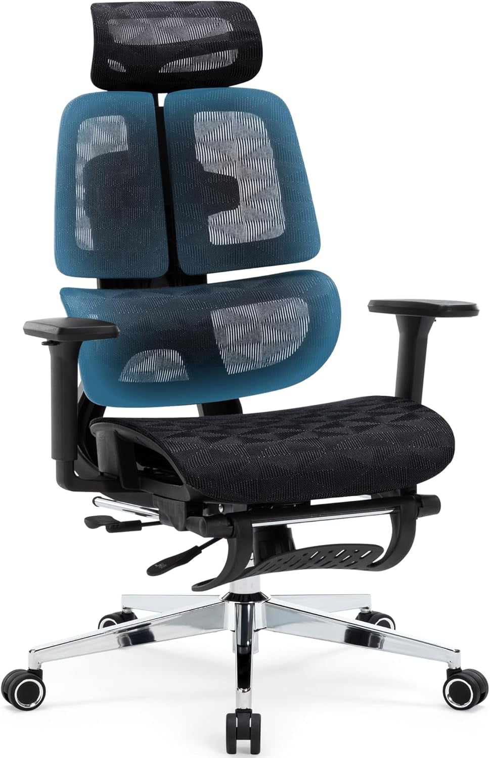 High Back Office Chair with Dual Backrest, Ergonomic Mesh Desk Chair ...