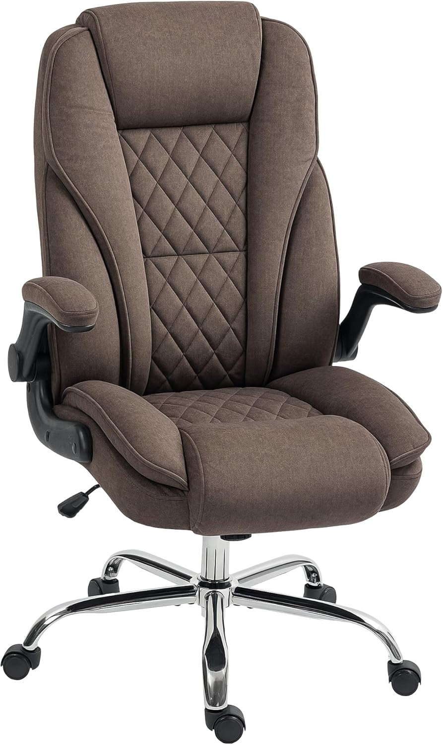High Back Office Chair, Executive Desk Chair with Swivel Wheels, Flip ...