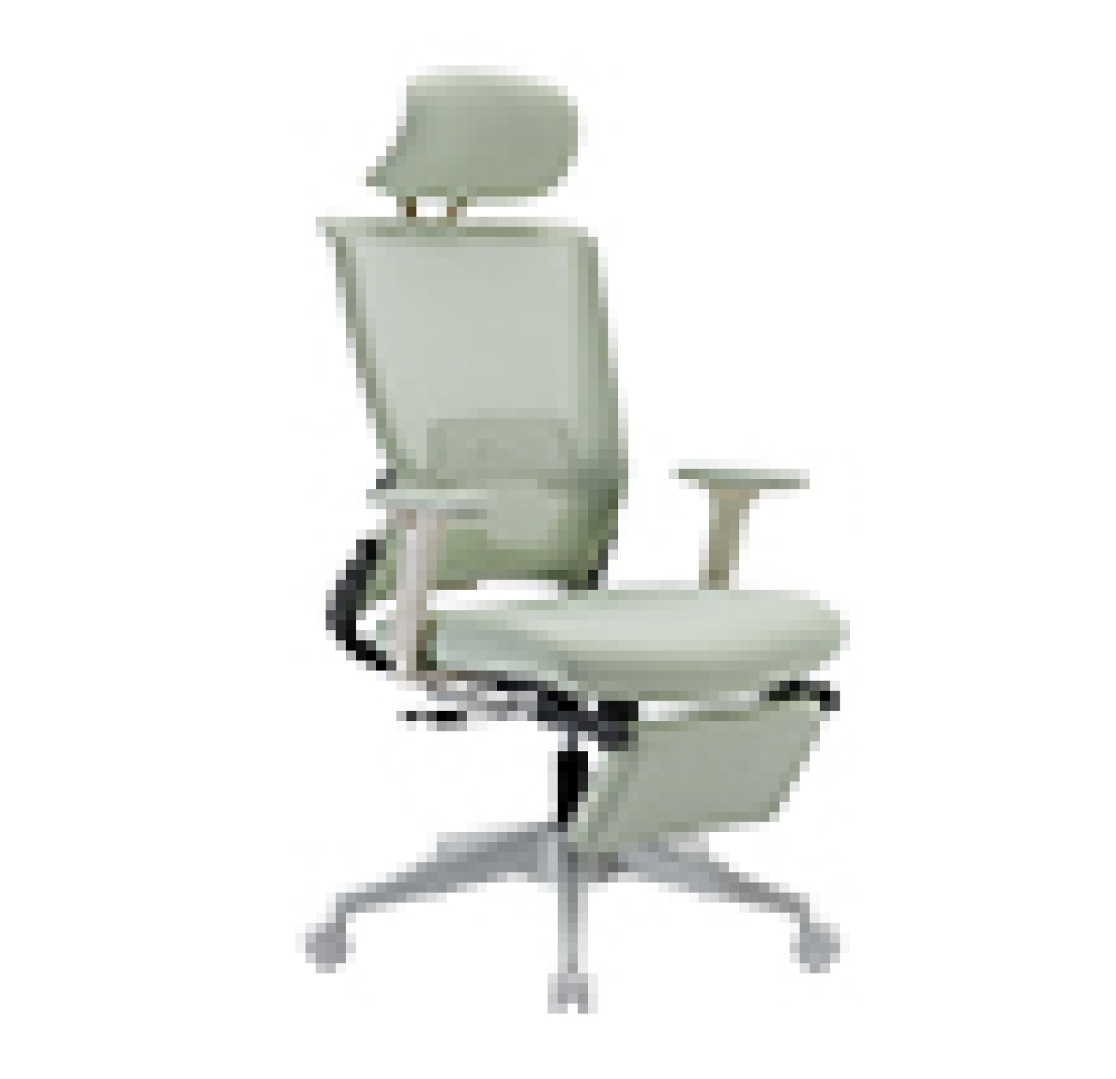 High Back Office Chair with 2d armrest and foot rest, tilt function max ...