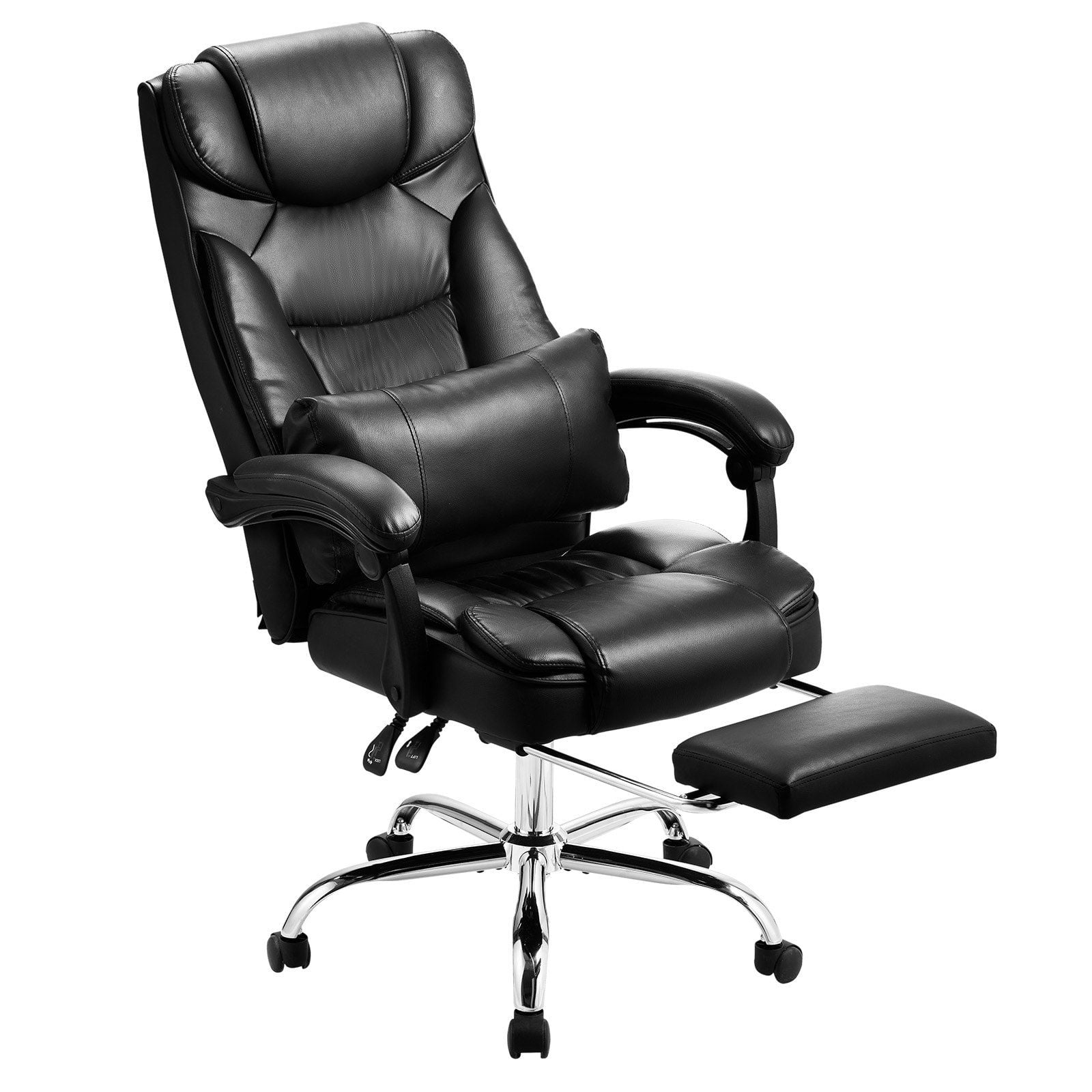 High Back Office Chair with Footrest - 300lb Weight Capacity, Lumbar ...