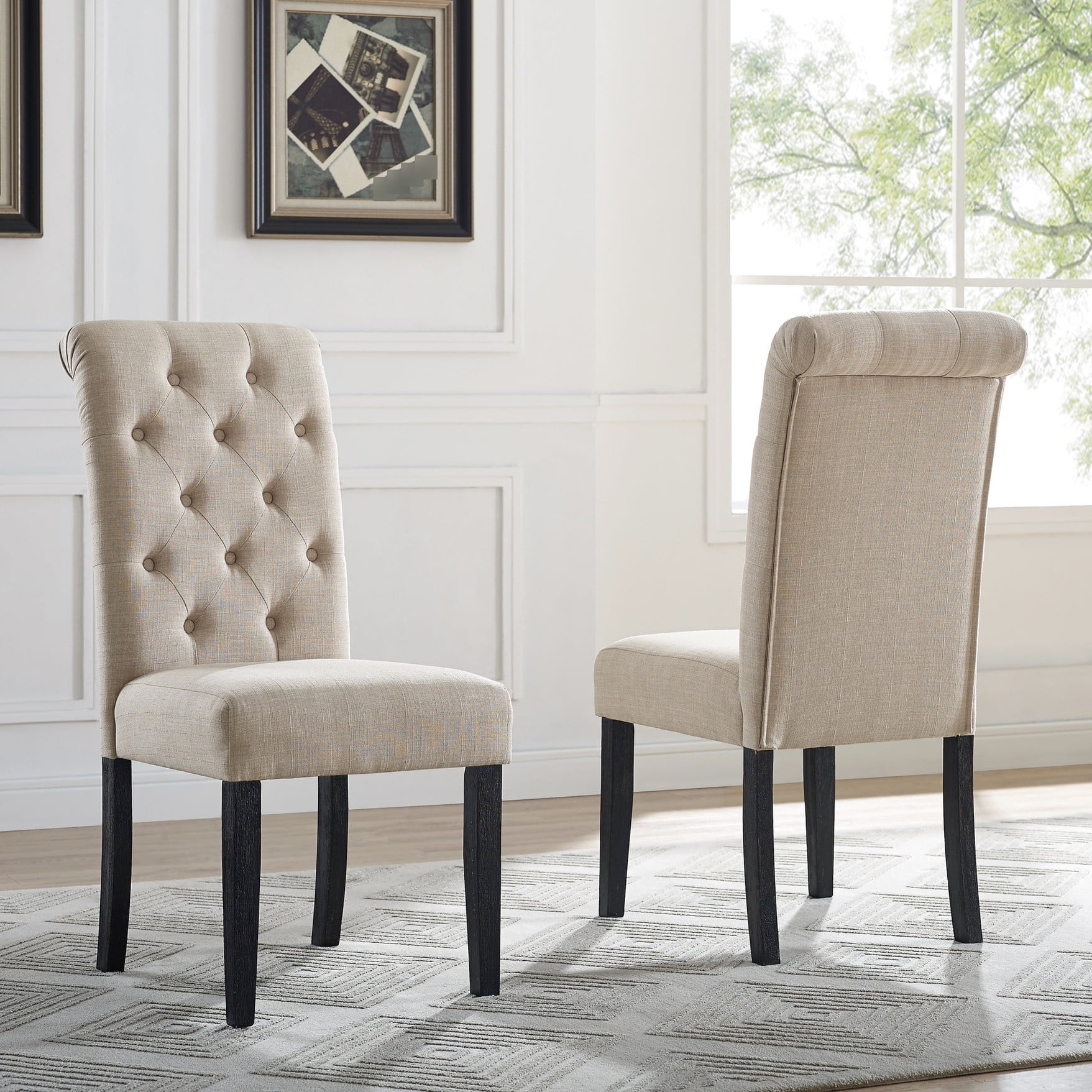 High - Back Padded Tufted Chairs - Offer Comfort for Long Meals in ...