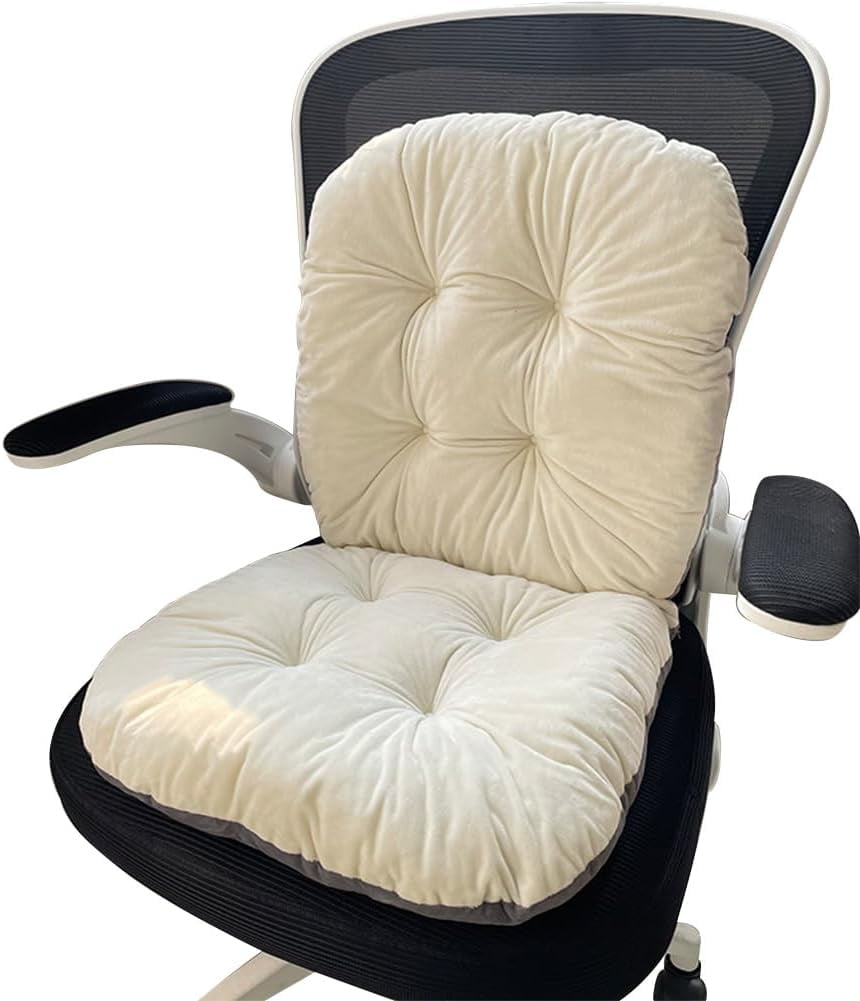 High Back Rocking Chair Cushion with Back Support - Plush Office Seat ...