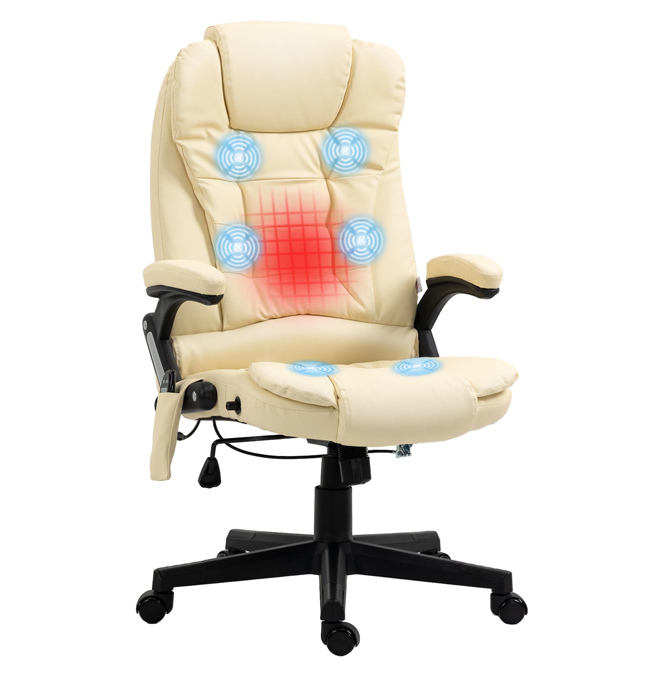 High Back Vibration Massage Office Chair with 6 Vibration Points ...
