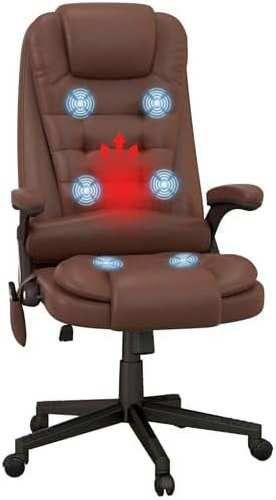 High Back Vibration Massage Office Chair with 6 Vibration Points ...