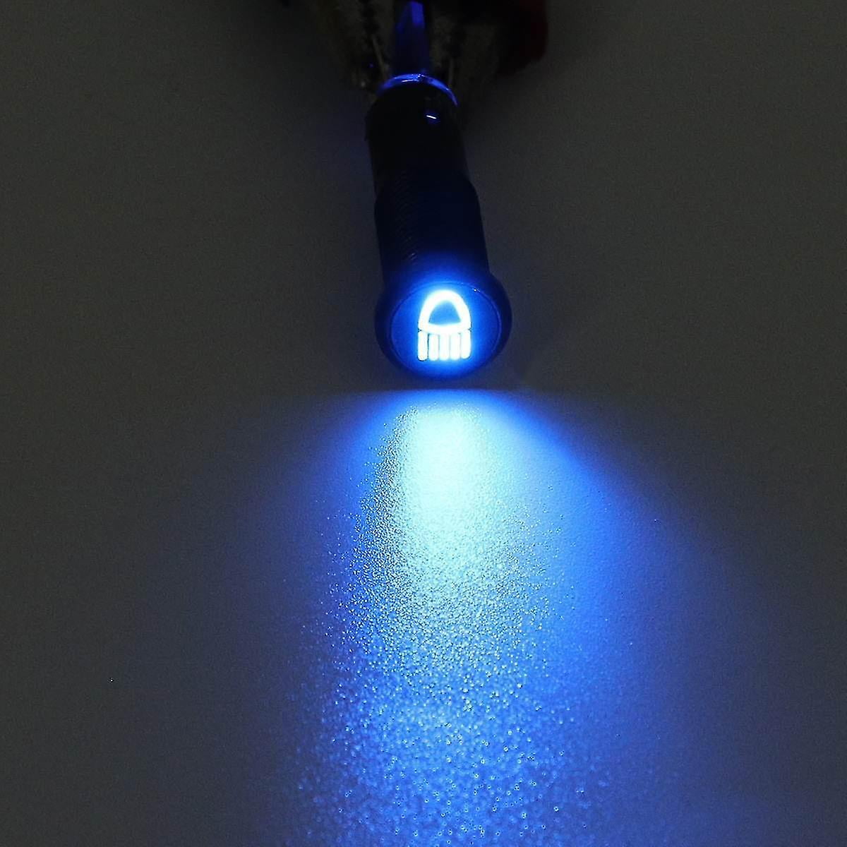 High Beam (Blue) 12 24 36v Led Dashboard Warning Signal Light Van Dash ...