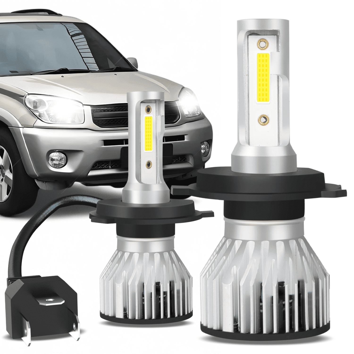 High Beam and Low Beam Headlight Bulb - Compatible with 1996 - 1997 ...