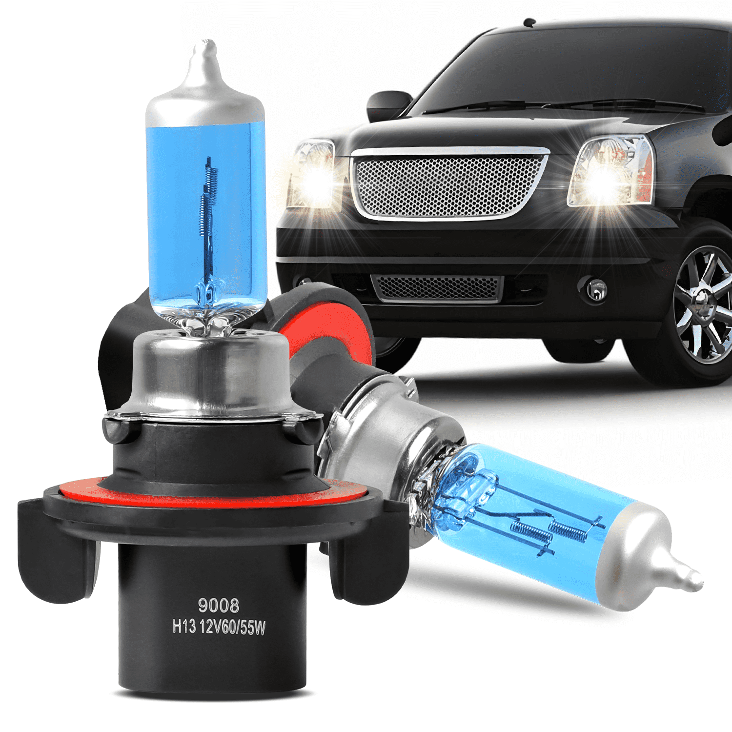 High Beam and Low Beam Headlight Bulb - Compatible with 2007 - 2014 GMC ...