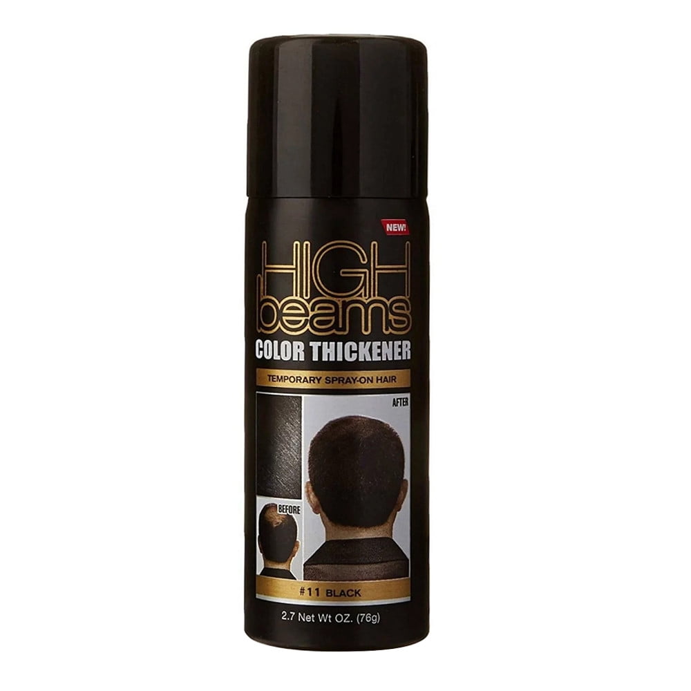 High Beams Color Thickener Temporary Spray, 11 Black, 2.7 Oz - Walmart.com