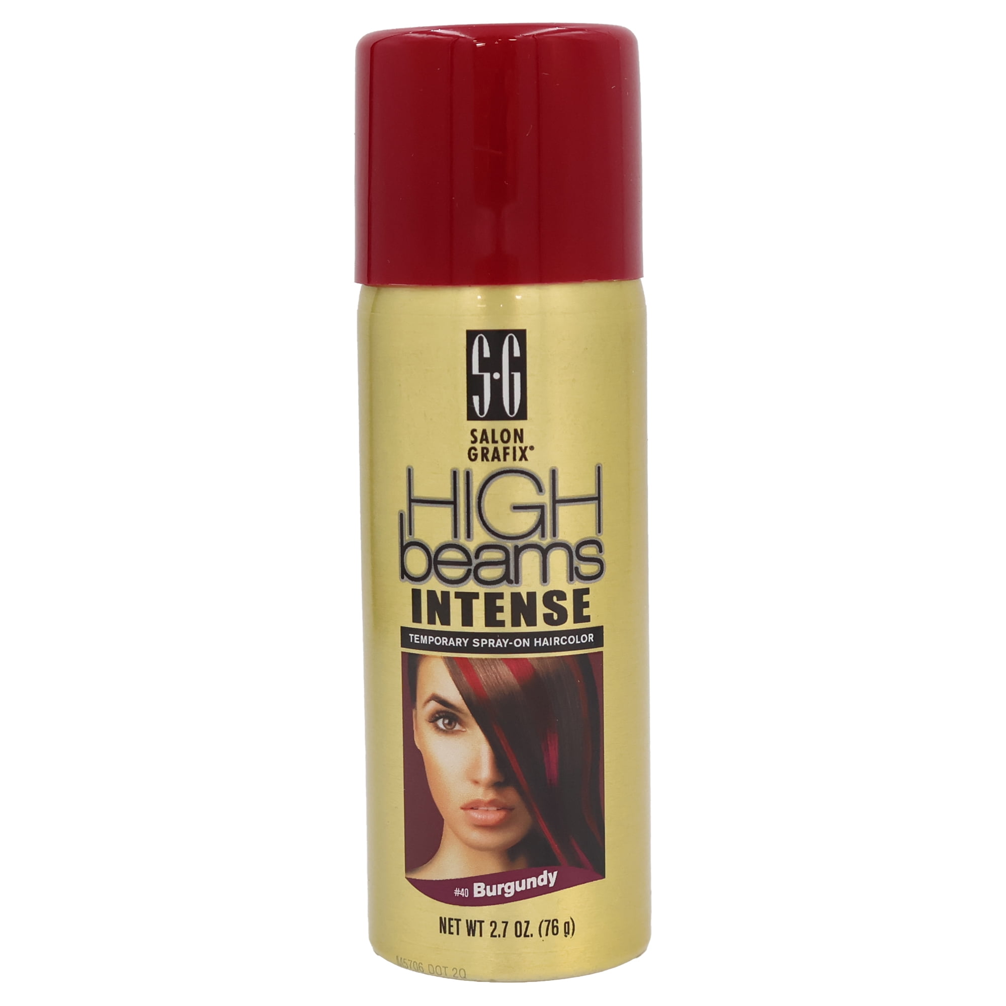 High Beams Intense Temporary Spray On Hair Color, Burgundy, 2.7 Oz ...