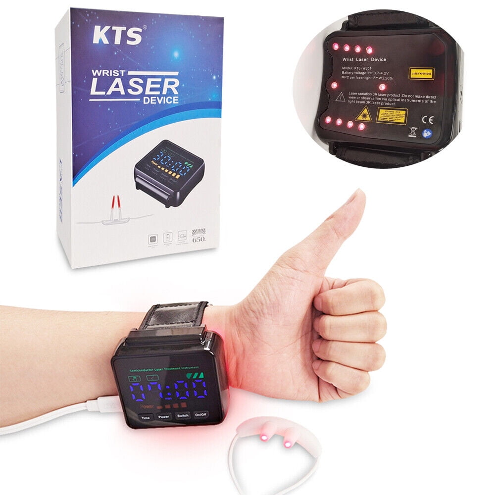High Blood Pressure Cholesterol Light Therapy Hypertension Rhinitis Laser Watch - Walmart.com