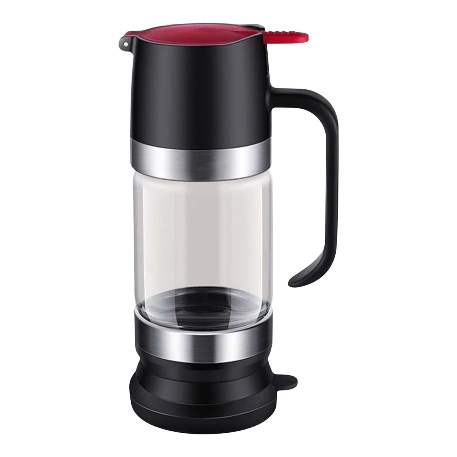 High Borosilicate Glass Honey Dispenser, Press-Action Drip Bottle Large ...