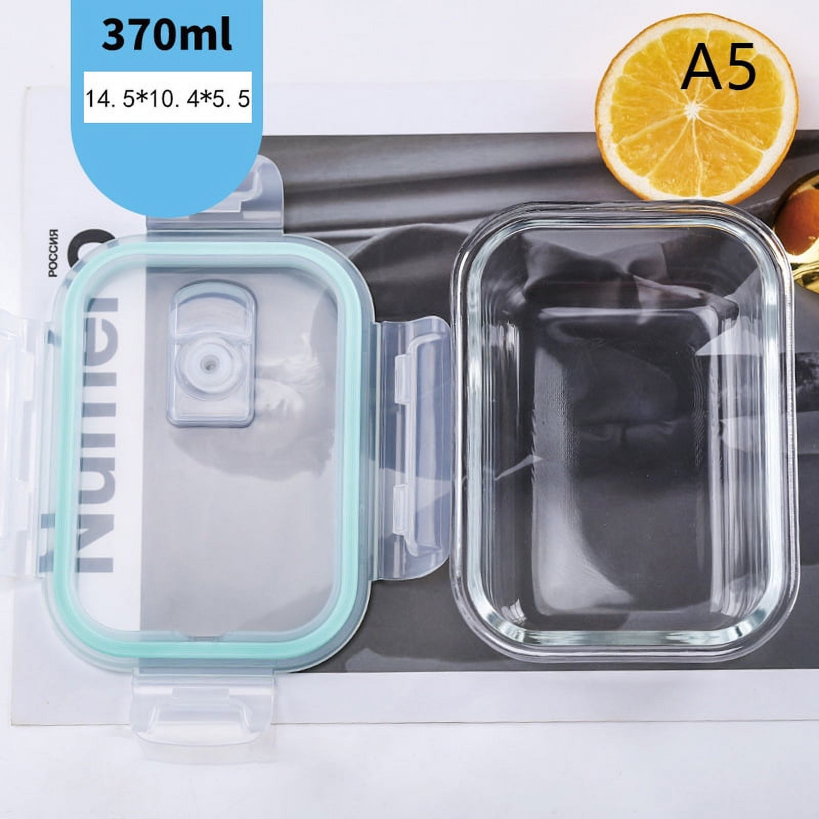 High Borosilicate Glass Lunch Box Microwave Heating Sealed Bento Boxes ...