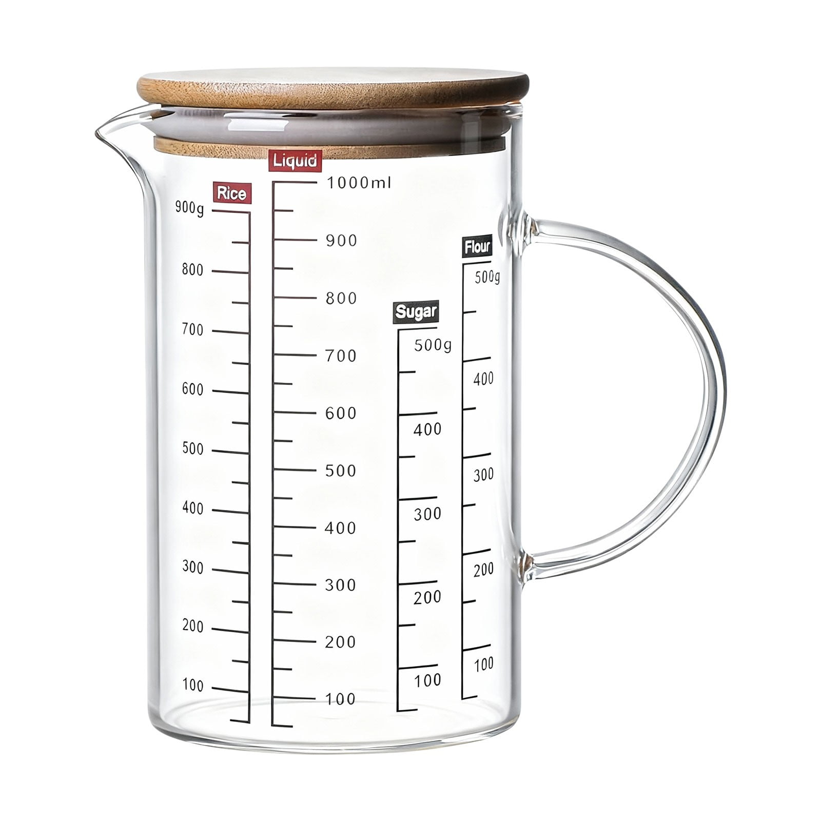 High Borosilicate Glass Measuring Cup - V-Shaped Spout Measuring Cup ...
