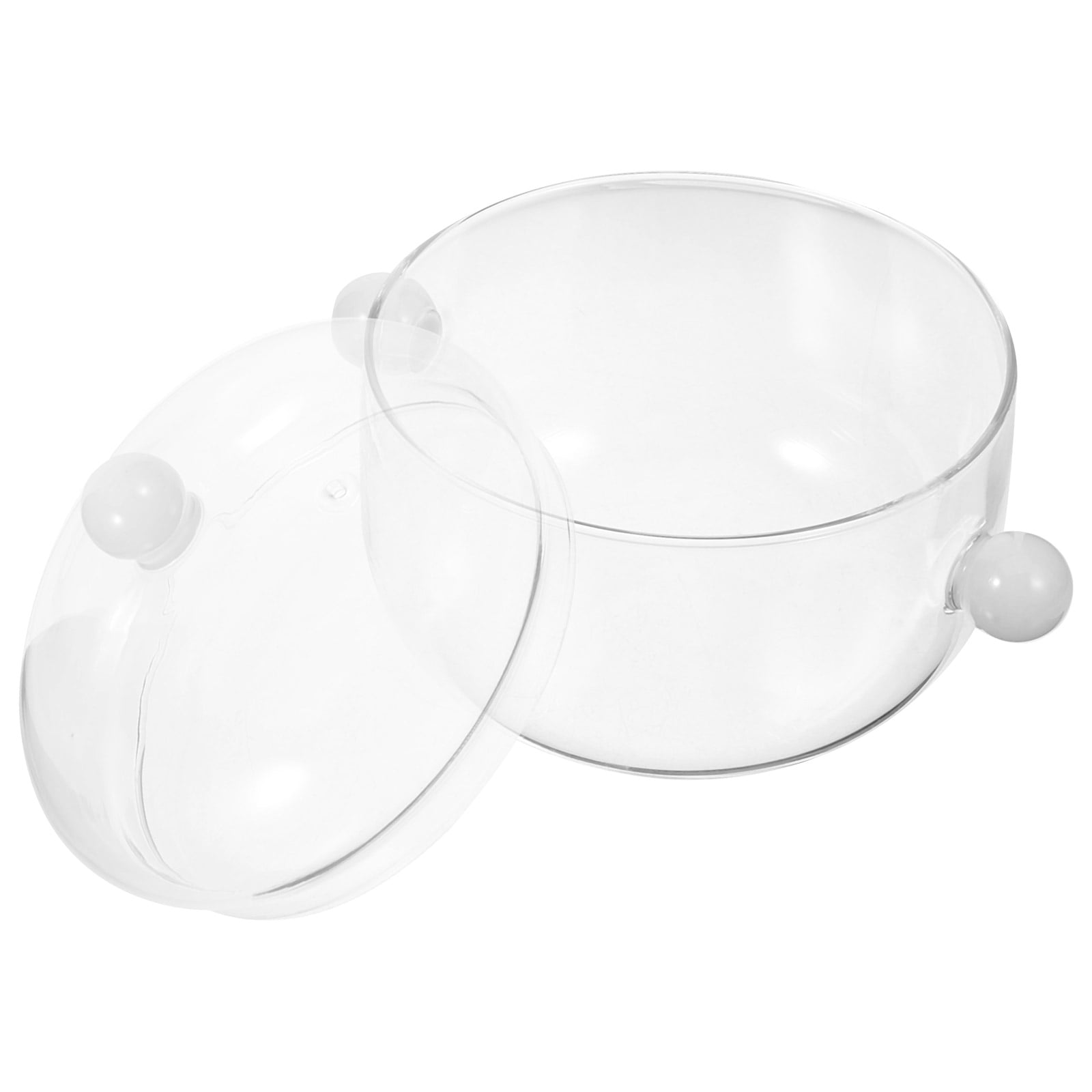 Raindrops White Glass Stew Pot for Home Use Healthy High Temperature ...