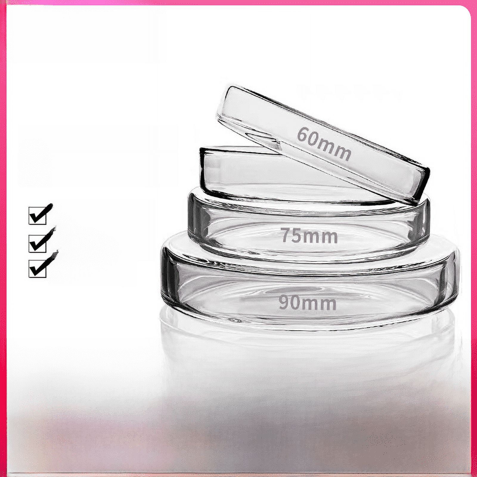 High Borosilicate glass cell bacterial petri dish laboratory teaching ...