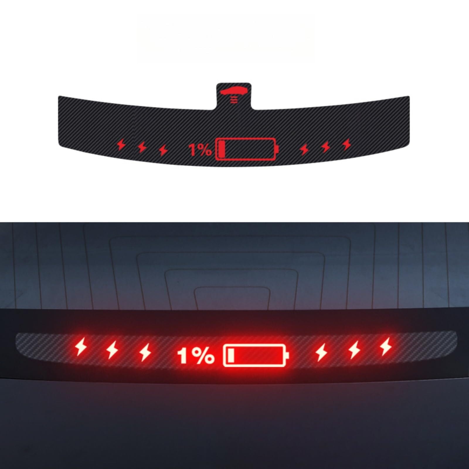 High Brake Light Sticker for Tesla Model 3, Car High Brake Light ...