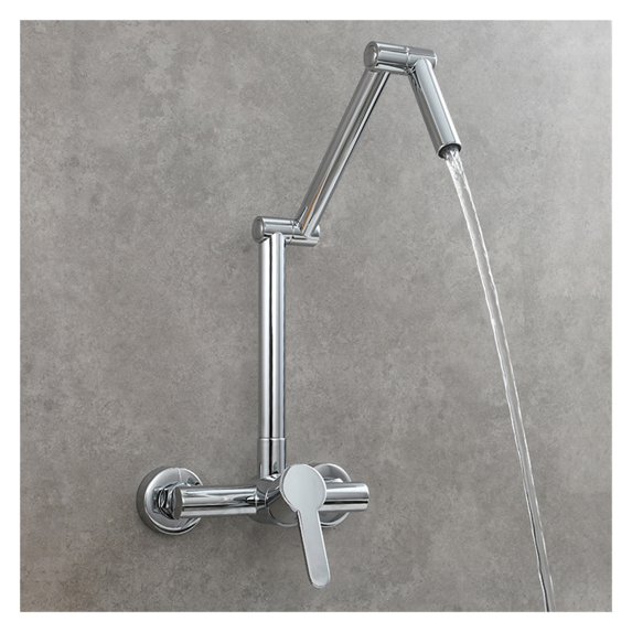 High Brass Pot Filler Tap Wall Mounted Kitchen Faucet Cold And Hot ...