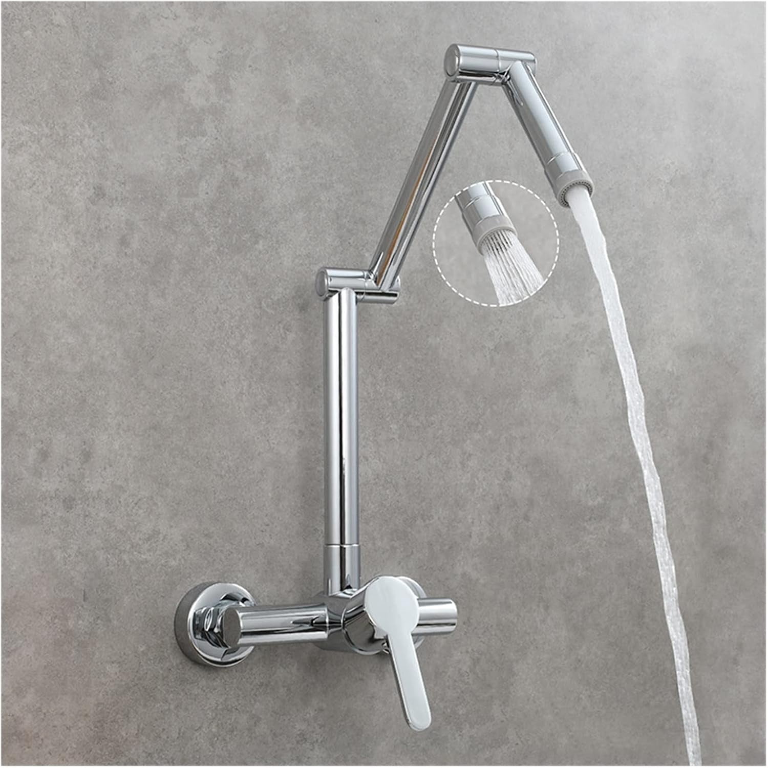 High Brass Pot Filler Tap Wall Mounted Kitchen Faucet Cold and Hot ...