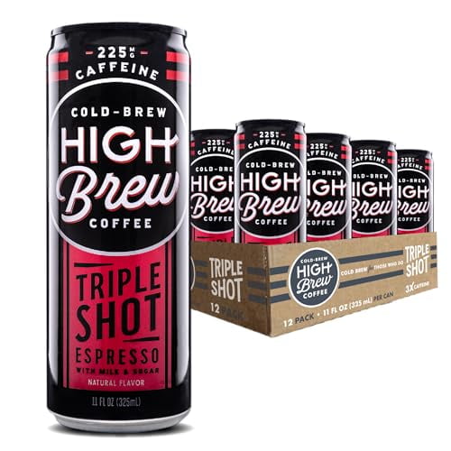 High Brew Coffee, Triple Shot Espresso, Cold Brew Coffee, 11 Fl Oz ...