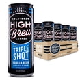 High Brew Coffee, Triple Shot Vanilla Bean, Cold Brew Coffee, 11 Fl Oz ...