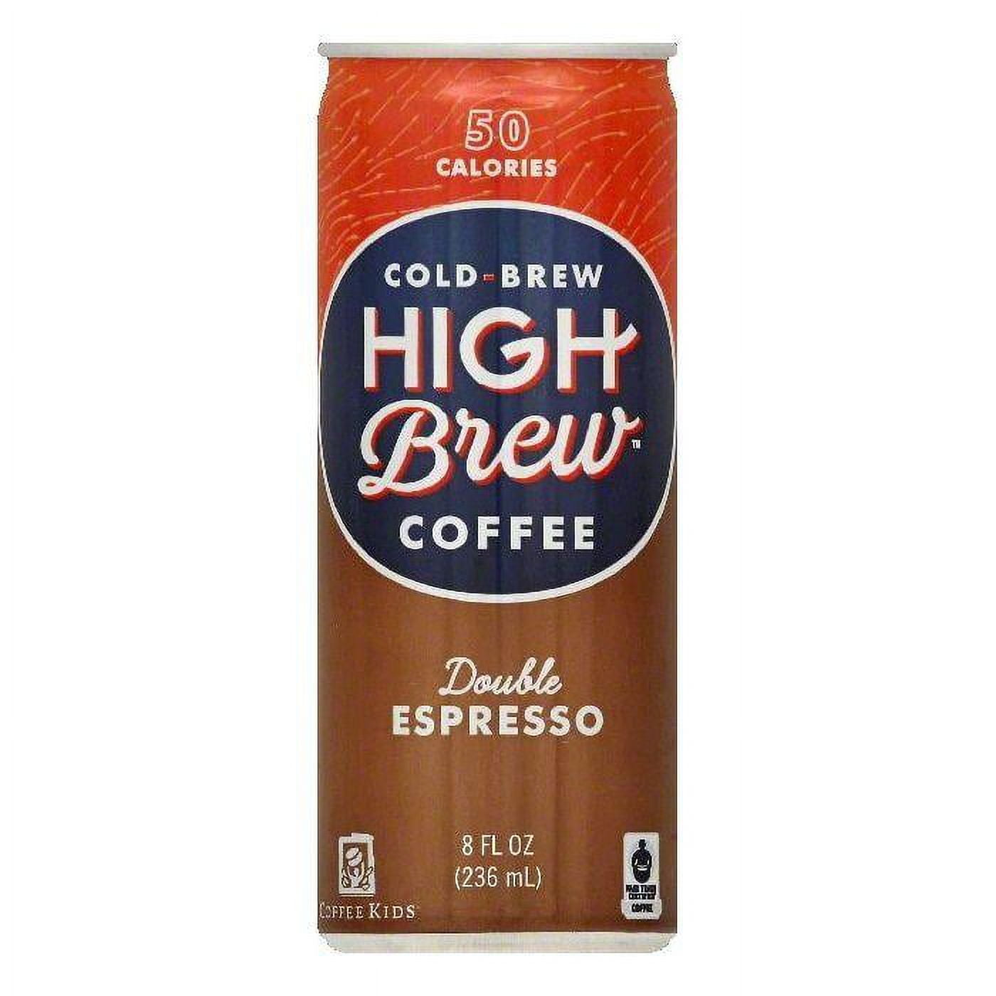 High Brew Double Espresso Cold Brew Coffee, 8 OZ (Pack of 12) - Walmart.com