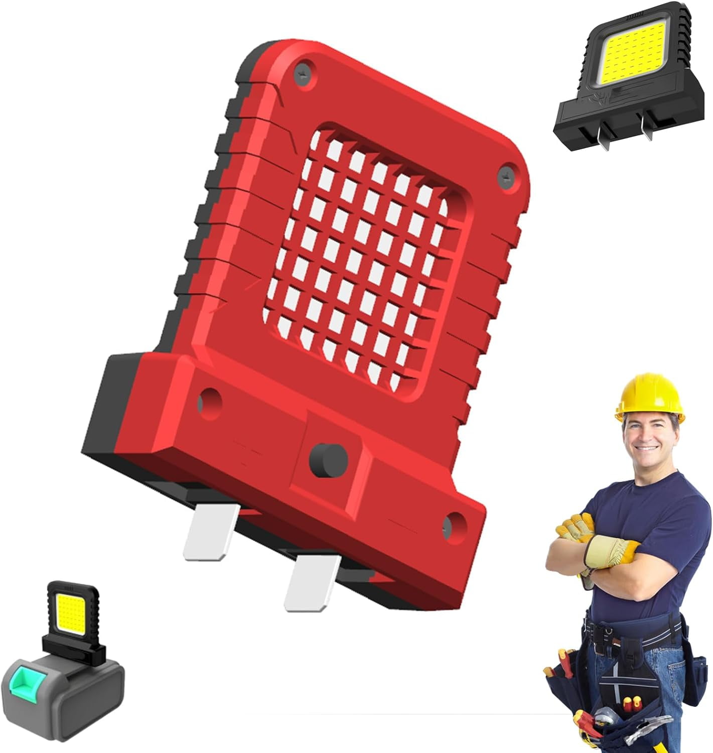 High Brightness Floodlight - for All Power Tool, Portable Flood Light, Cordless LED Work Light ...