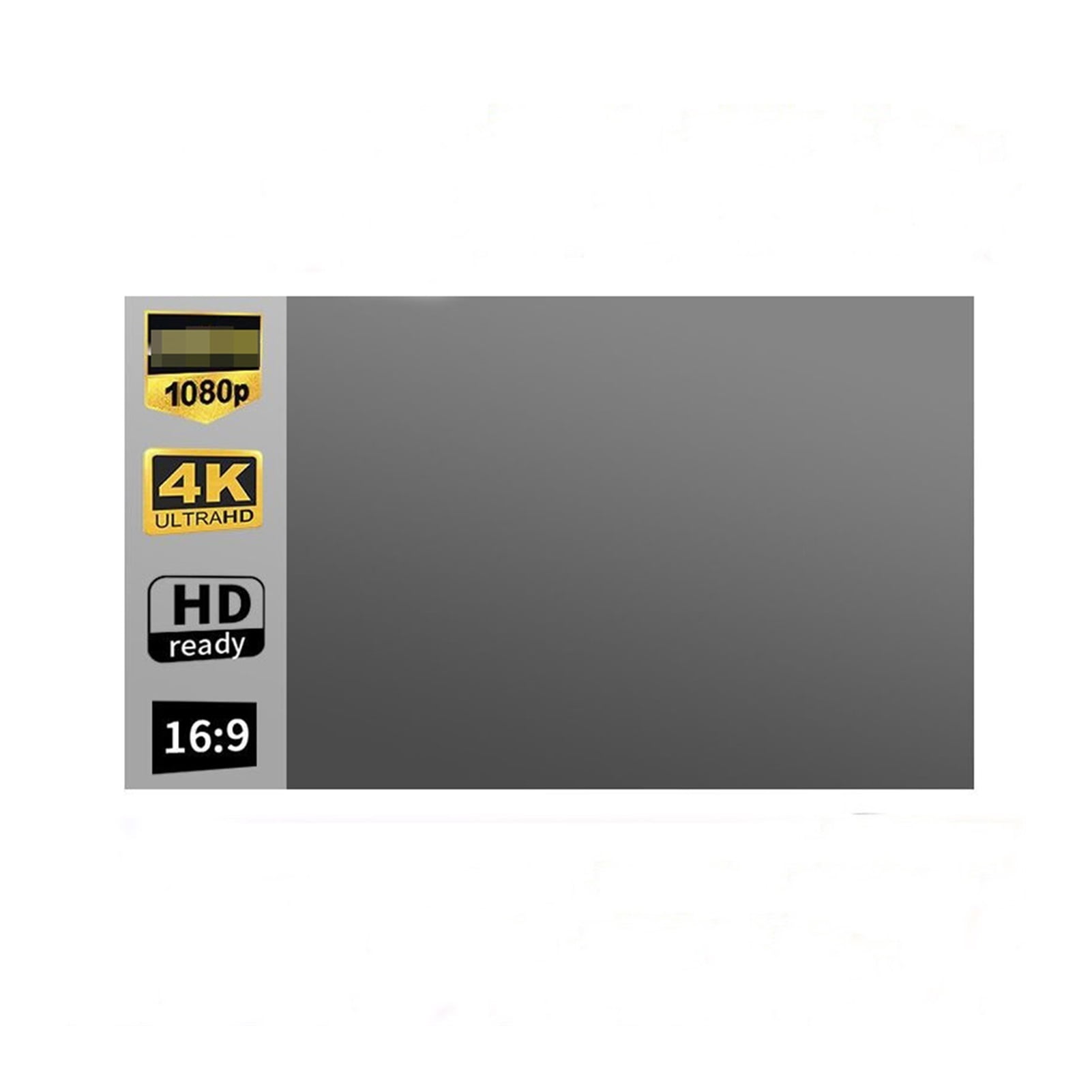 High Brightness Foldable 100 Inch HD Screen Canvas 16:9 Projector Home ...