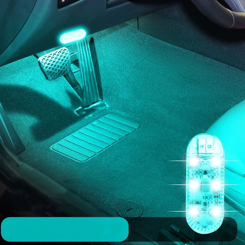 High Brightness LED Touch Light USB Charging Car Interior Lighting ...