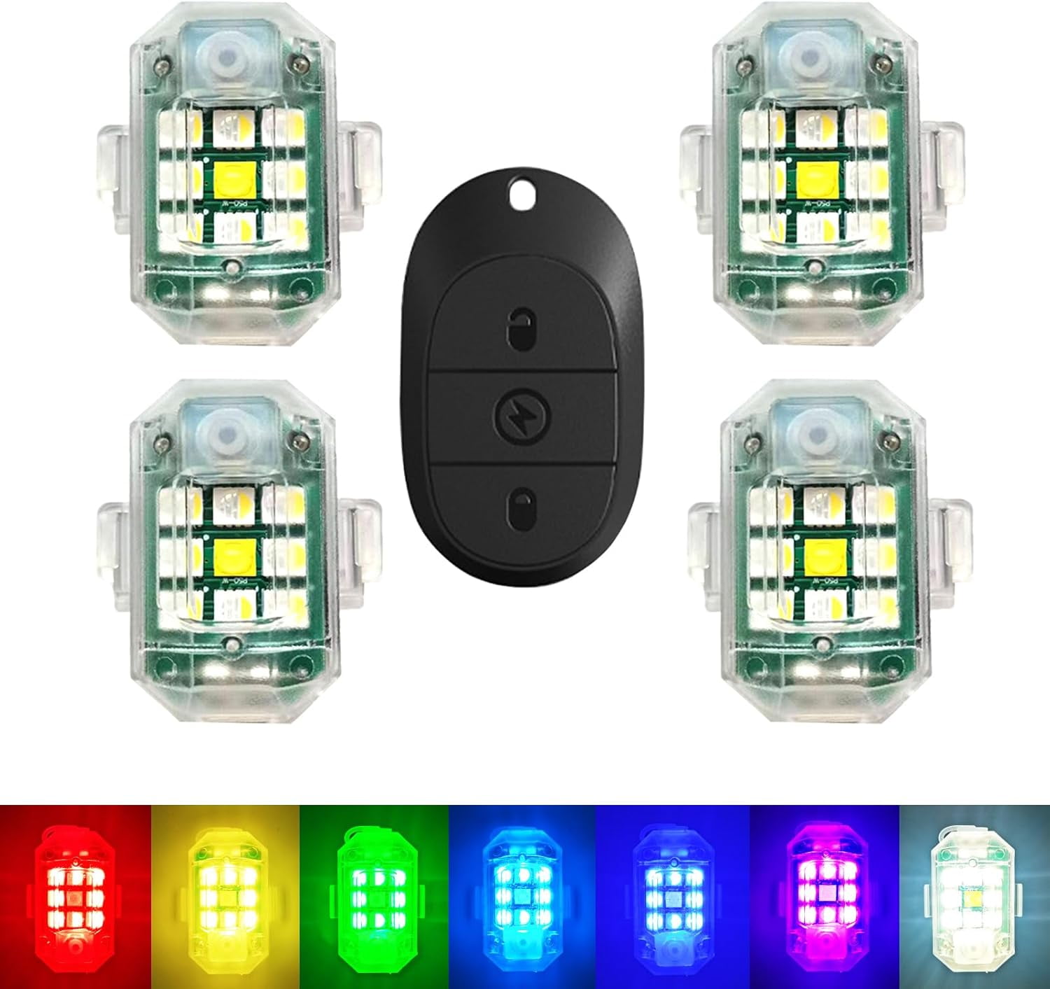 High Brightness Wireless LED Strobe Light, Waterproof LED Lights with ...