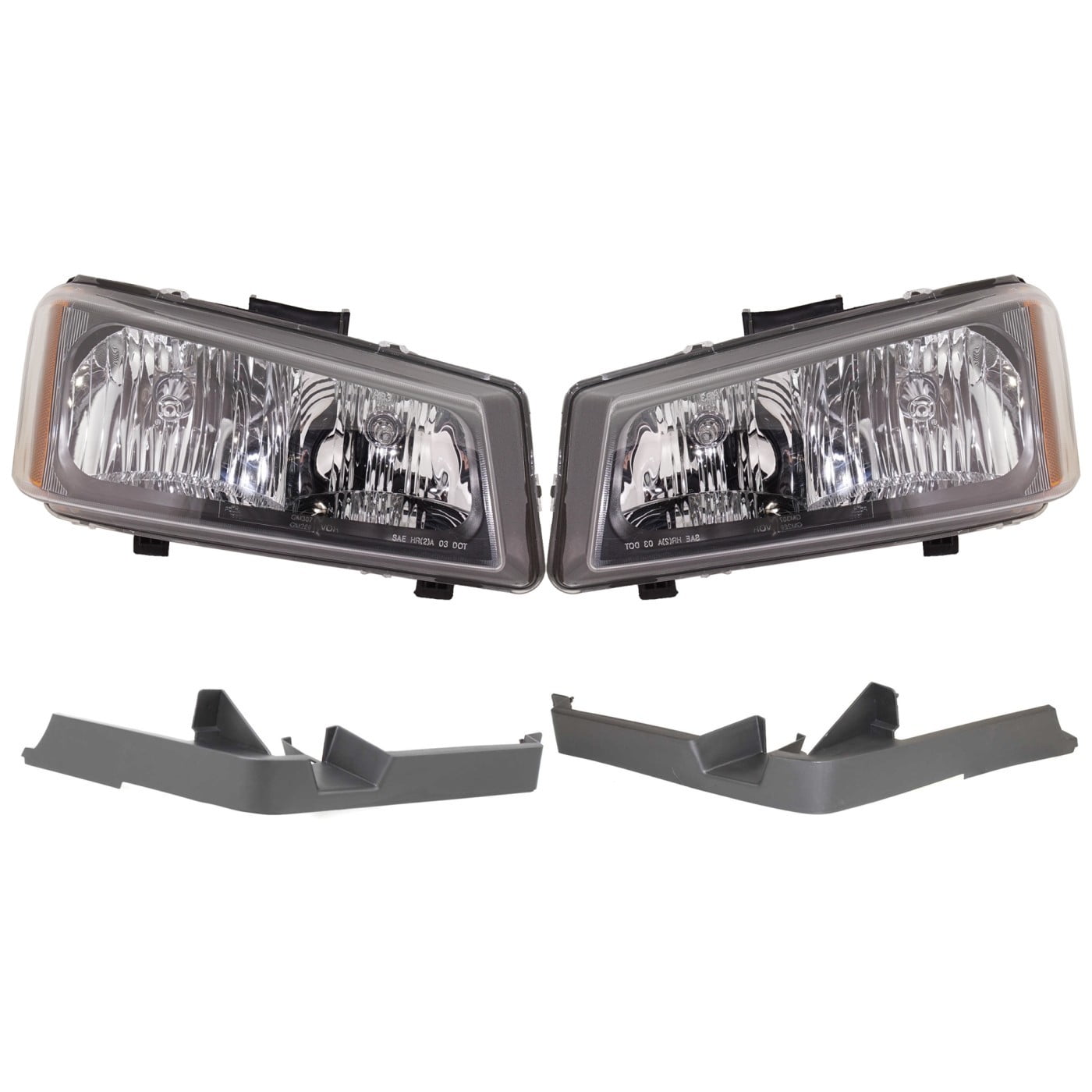 High-Brilliance LED Head Driving Headlamp Kit for Driver & Passenger ...