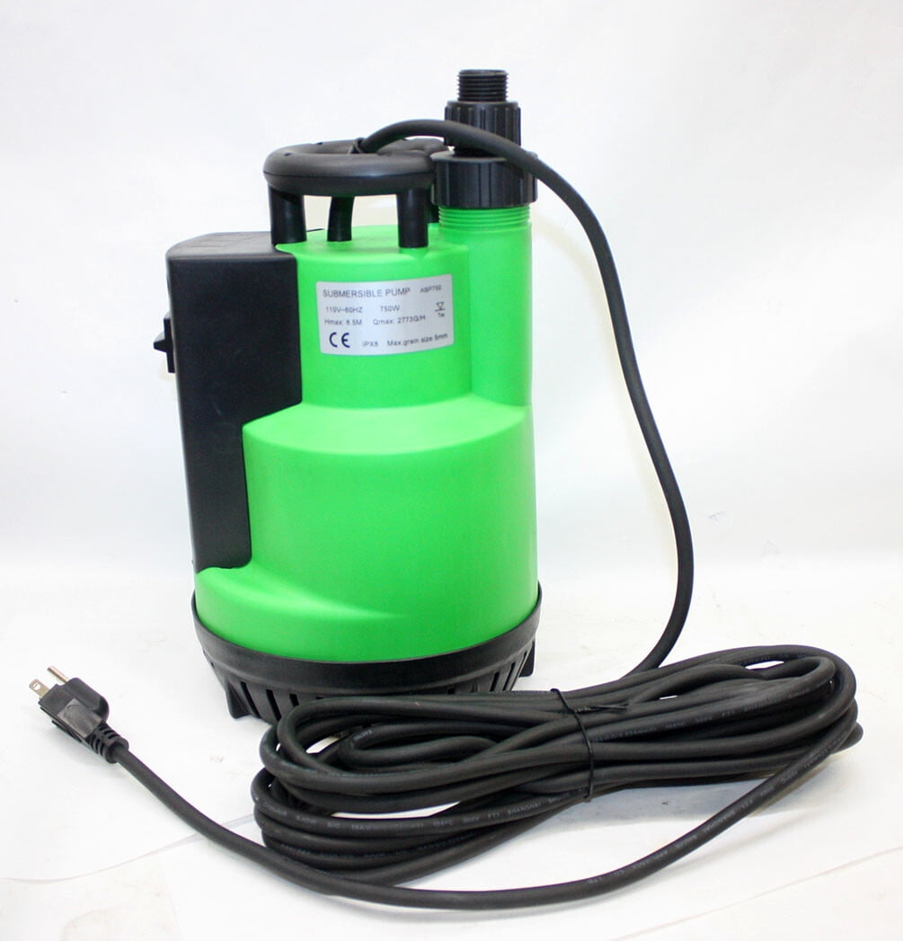 High Capacity 1HP Submersible Pool Water Transfer Pump Hose Adapter ...