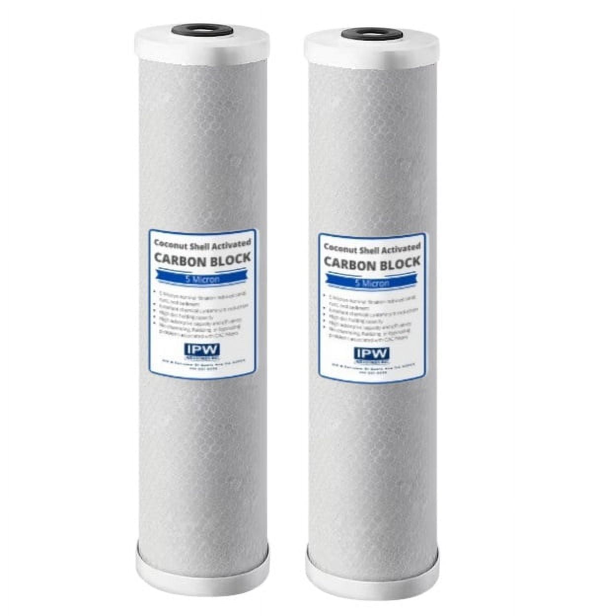 High Capacity 20 x 4.5 Full Flow Water Filter Replacement Cartridges ...