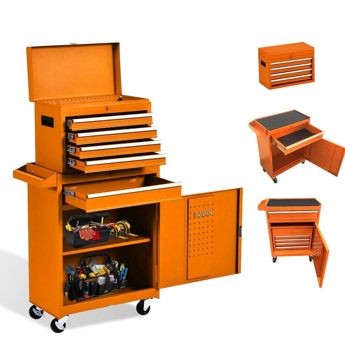 High Capacity 5-Drawer Rolling Tool Chest Removable High Capacity Tool ...