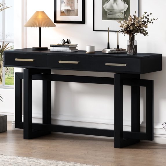 High-Capacity Console Table+Three Storage Drawers”-“Primary Living ...