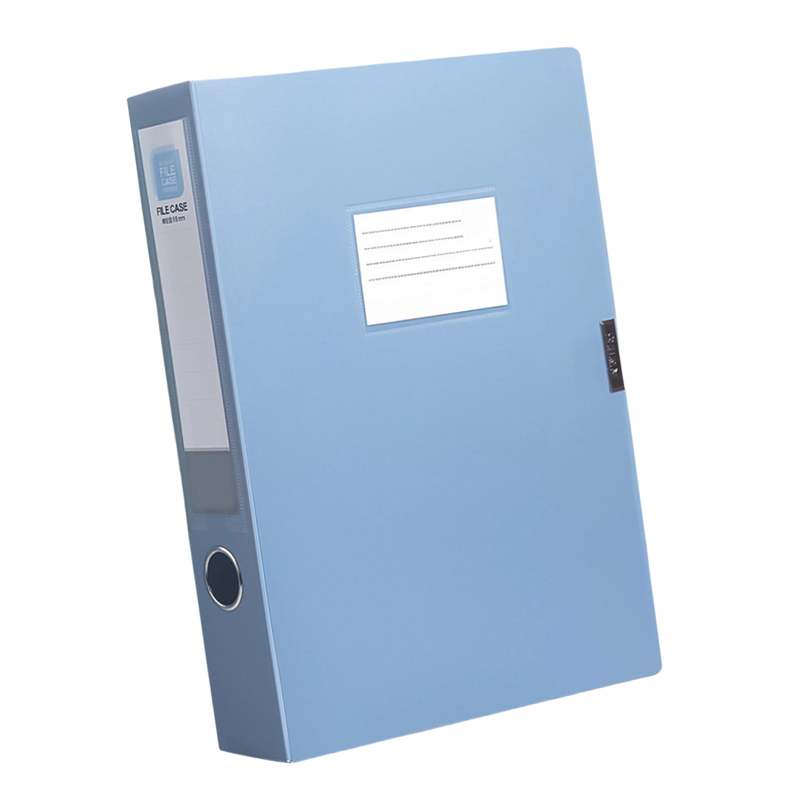 High Capacity File Box with Clear Label Window Waterproof Document ...
