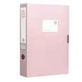 High Capacity File Box with Clear Label Window Waterproof Document ...