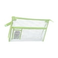 High Capacity Pencil Case 2 Compartments Pen Bag Waterproof Clear PVC ...